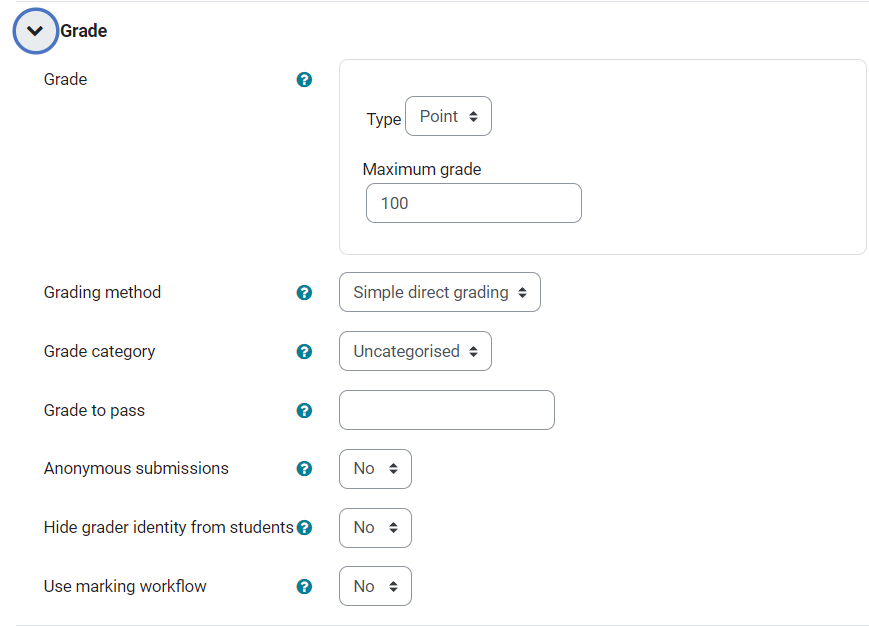 Moodle User Guides for eBwise | Add an Assignment