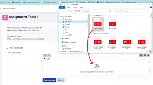 Moodle User Guides for eBwise | Submit assignments