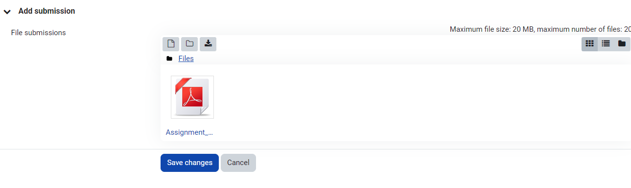 Moodle User Guides for eBwise | Submit assignments