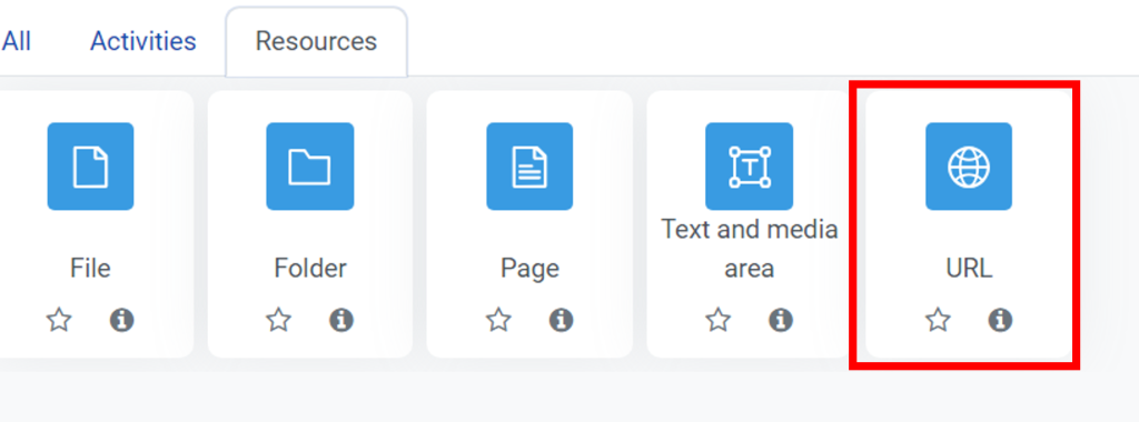 Moodle User Guides for eBwise | Add URL to your Course